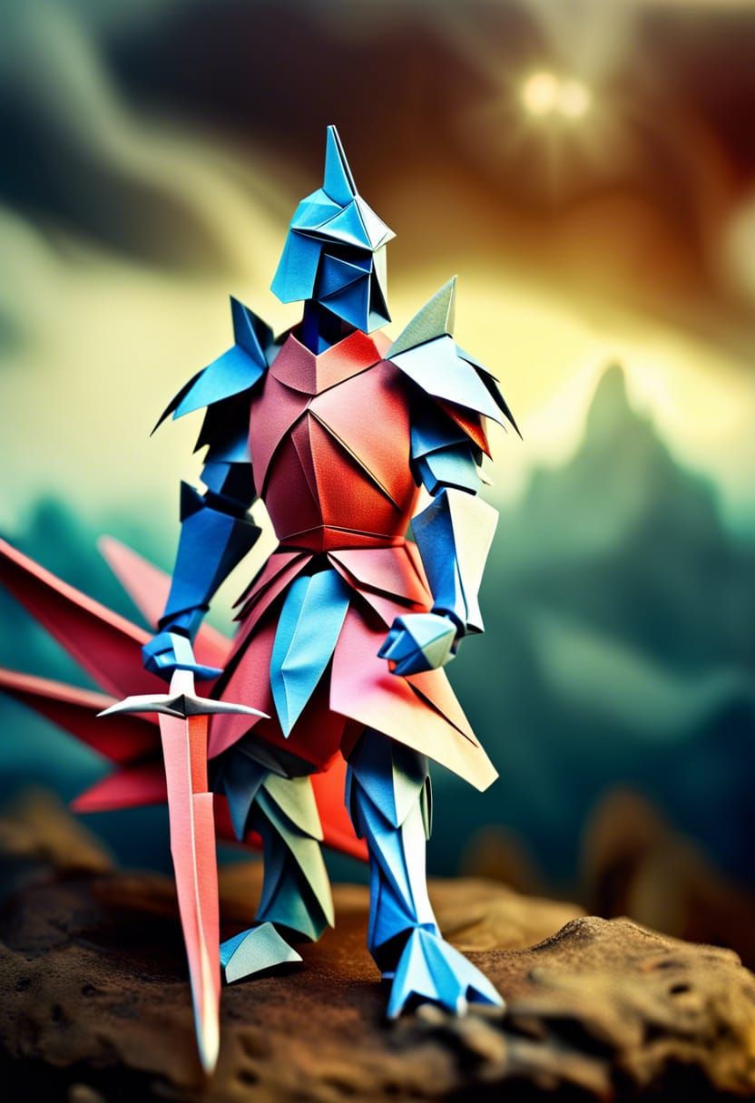 Origami Commander - AI Generated Artwork - NightCafe Creator