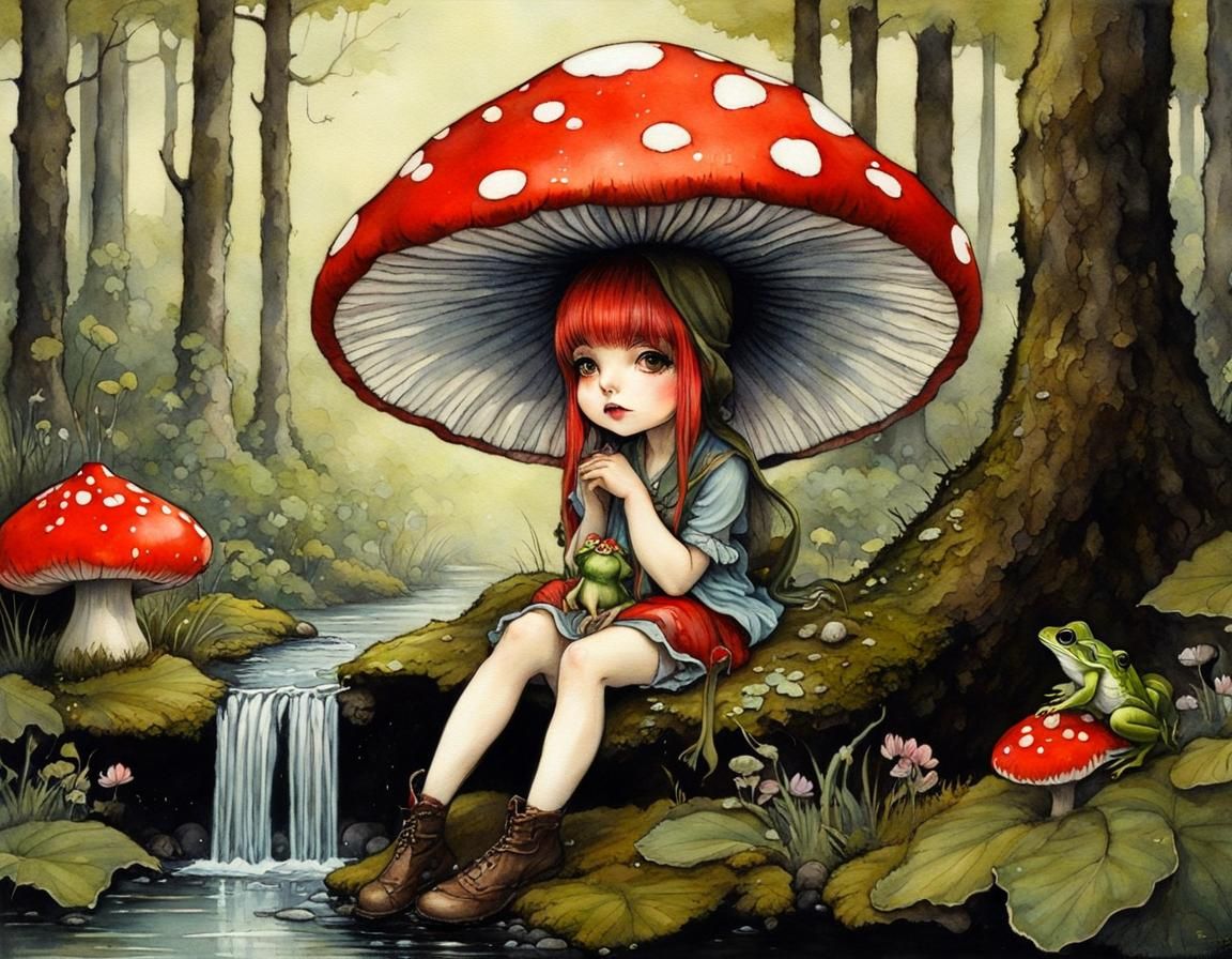 Mushroom Pixie - AI Generated Artwork - NightCafe Creator