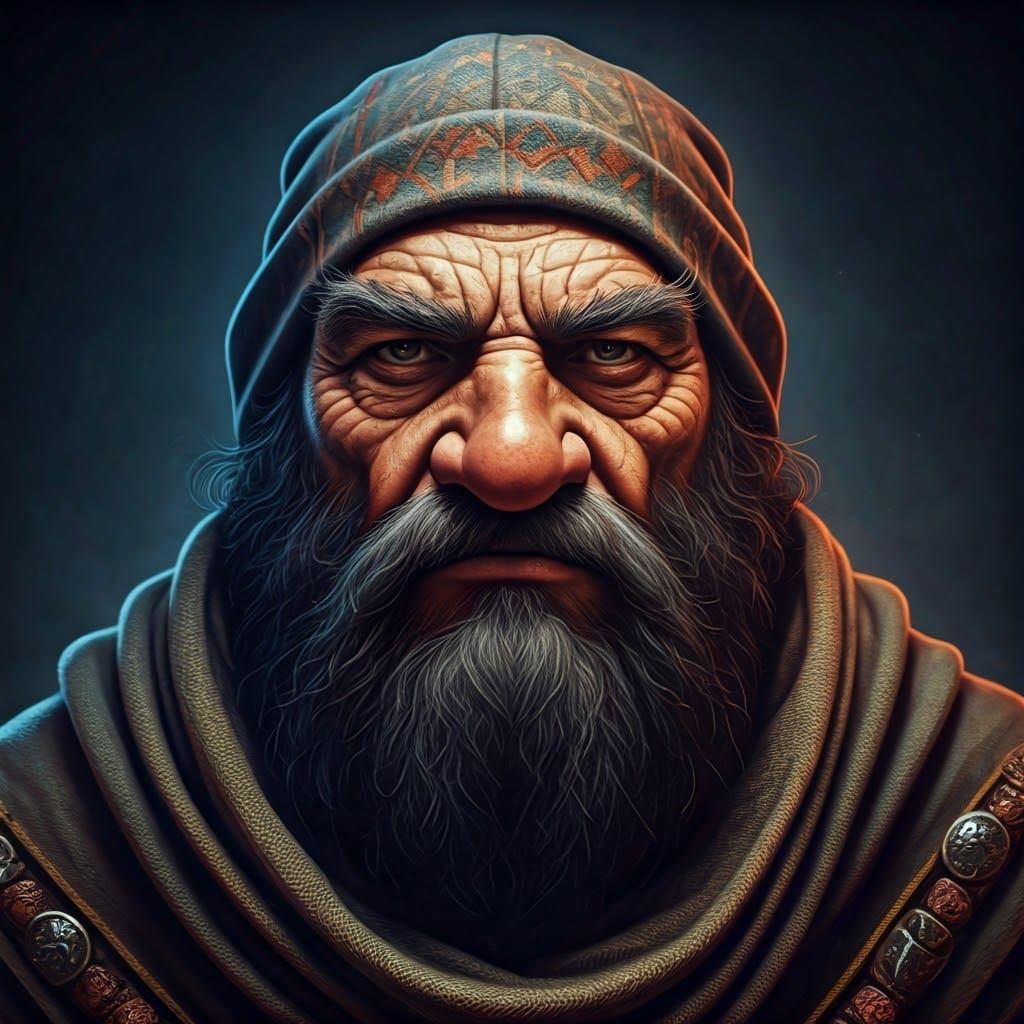Dwarf Abjurer - Stoic Dwarf Mystic
