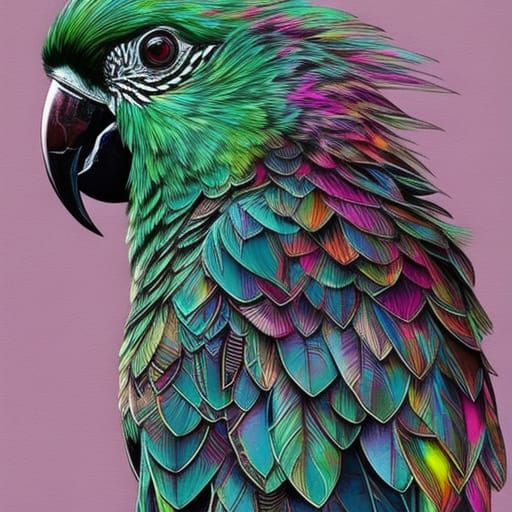 Pretty Parrot - AI Generated Artwork - NightCafe Creator