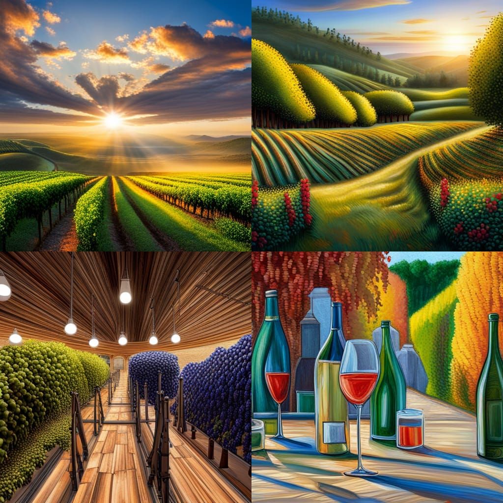 Sparkling wine inspired - AI Generated Artwork - NightCafe Creator