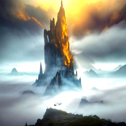 Firey Glow - Ethereal Realms in Fiery Haze