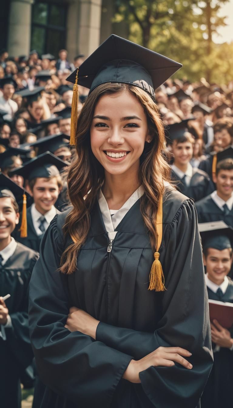 Graduation Portrait - AI Generated Artwork - NightCafe Creator