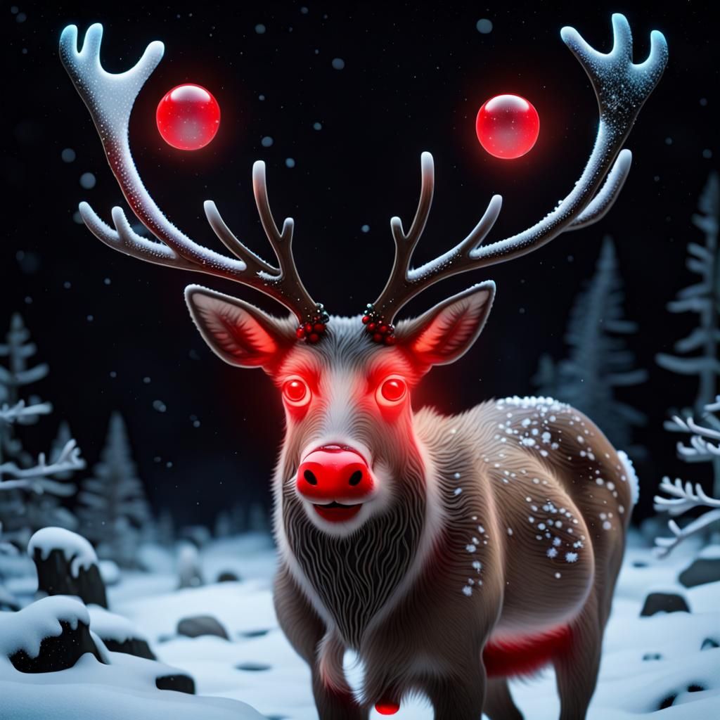 Robot Rudolph - AI Generated Artwork - NightCafe Creator