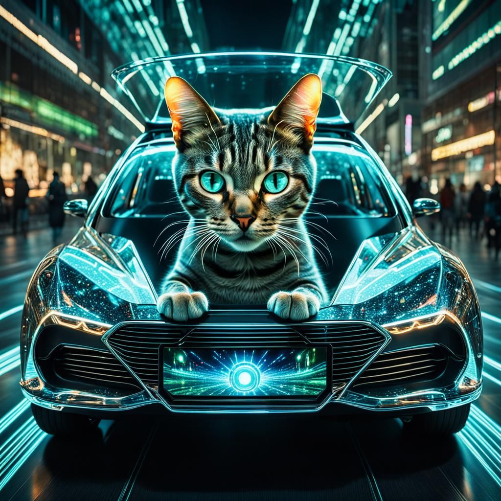Cat Car - AI Generated Artwork - NightCafe Creator