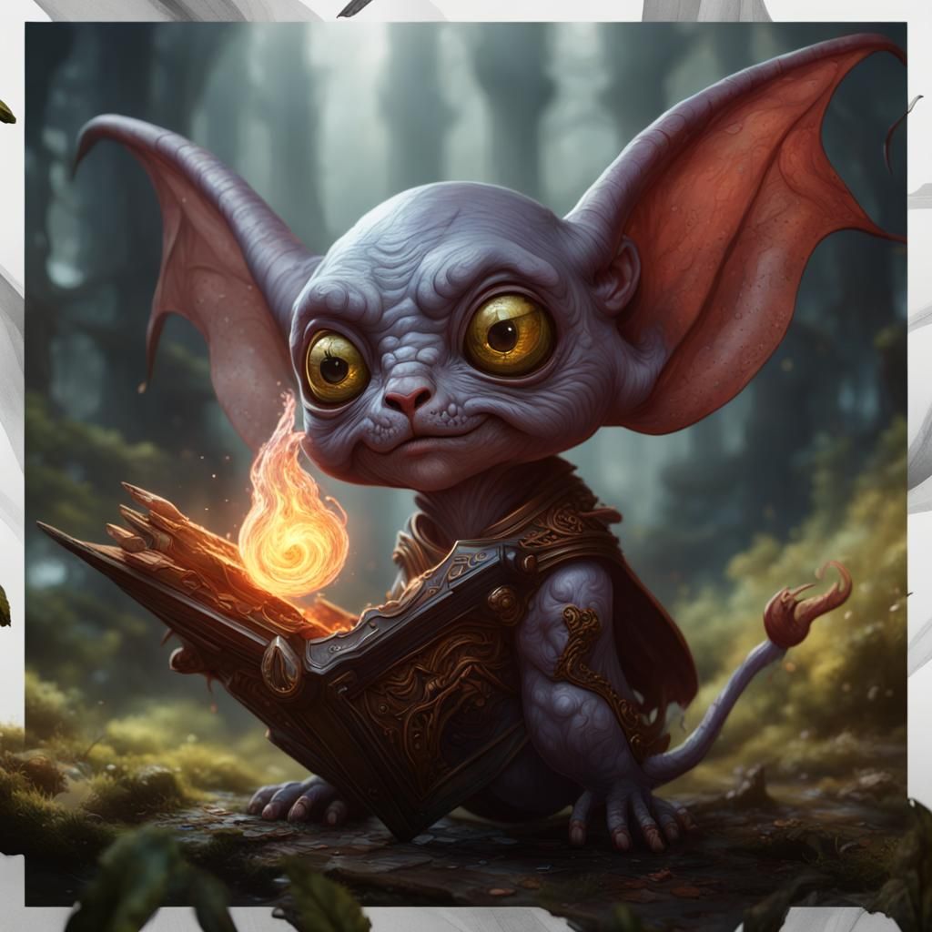 A tiny imp, magic the gathering, card art - AI Generated Artwork ...