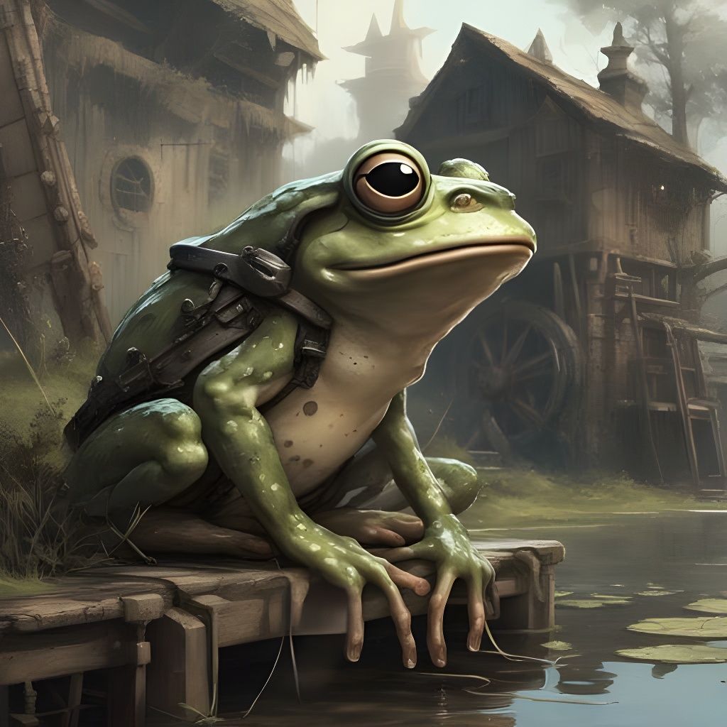 Frog life B - AI Generated Artwork - NightCafe Creator