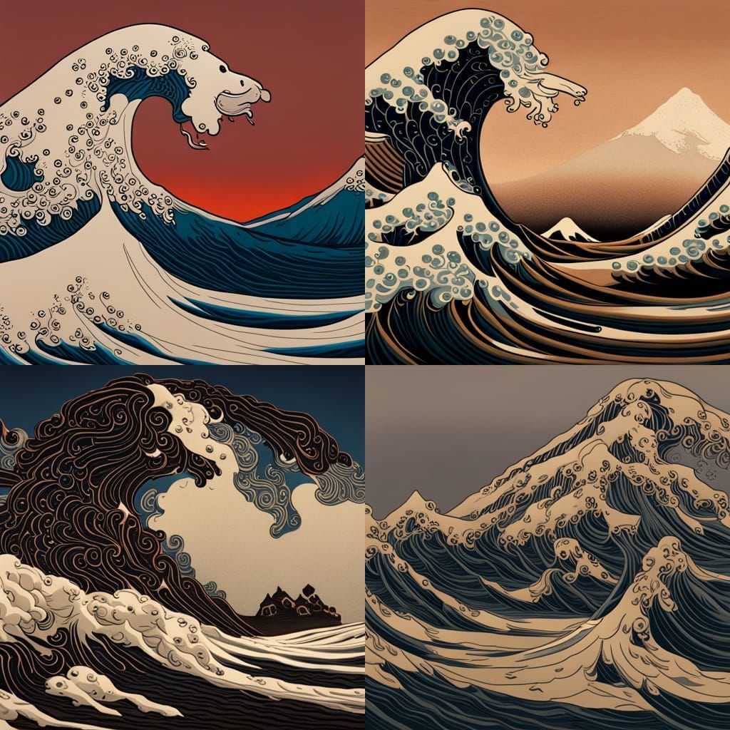 The Great Wave - AI Generated Artwork - NightCafe Creator