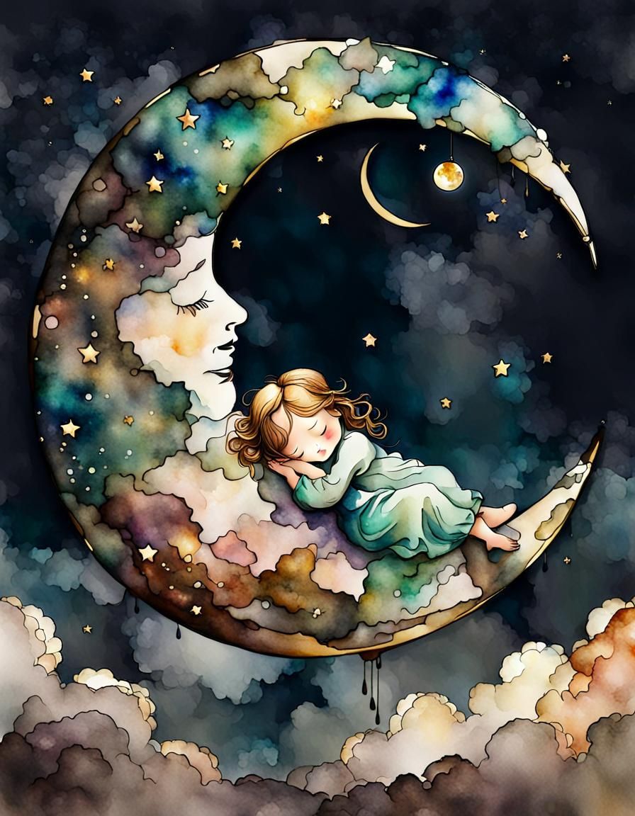 Moon dreamscape... - AI Generated Artwork - NightCafe Creator