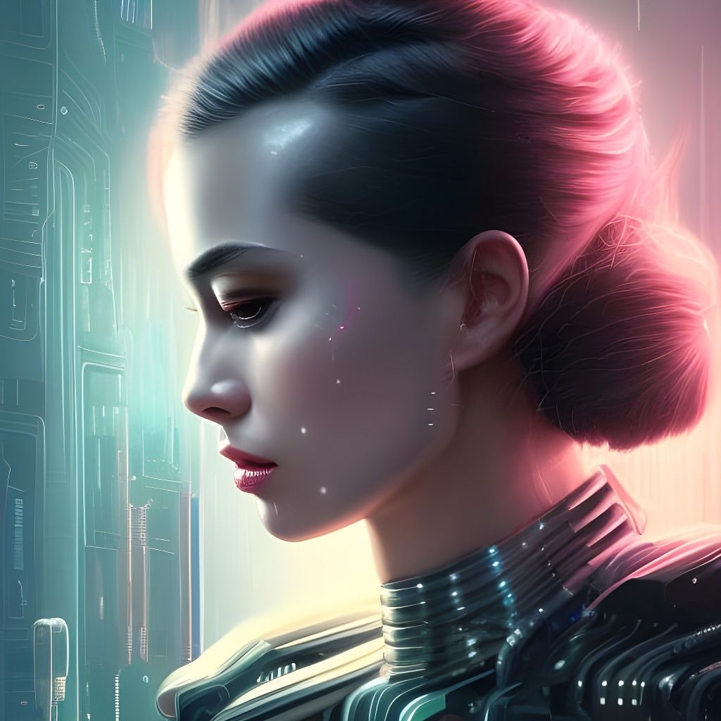 Female Borg 11 - AI Generated Artwork - NightCafe Creator