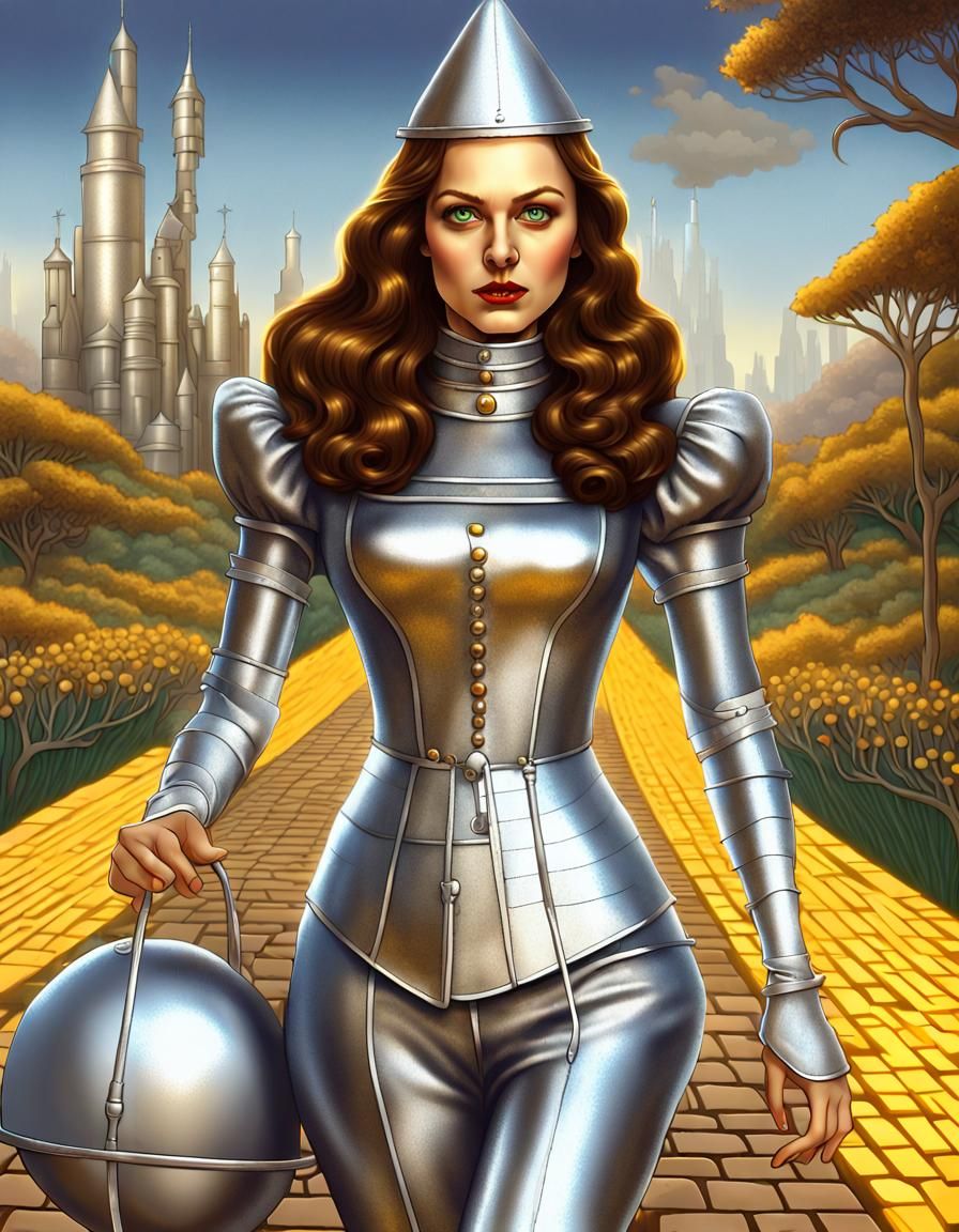 The Tin WOMAN - AI Generated Artwork - NightCafe Creator