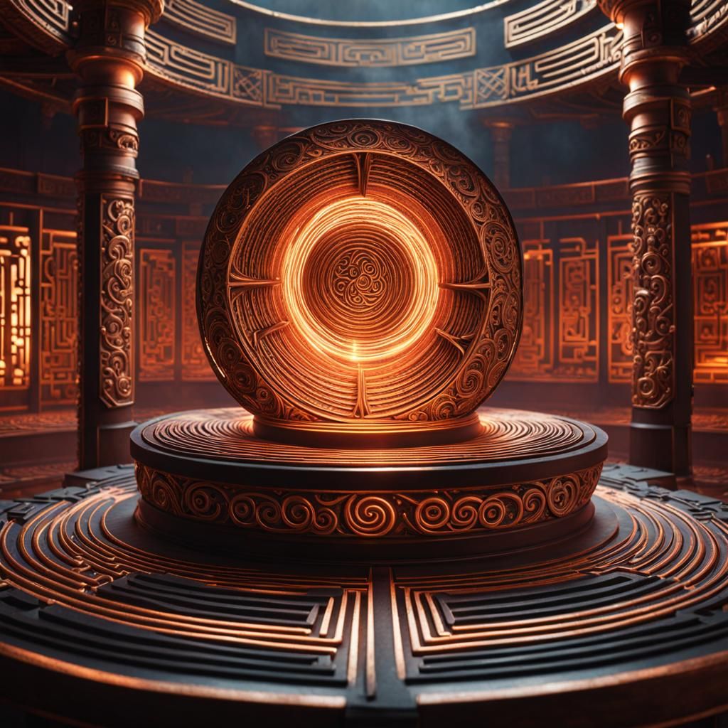 labyrinth artifact - AI Generated Artwork - NightCafe Creator
