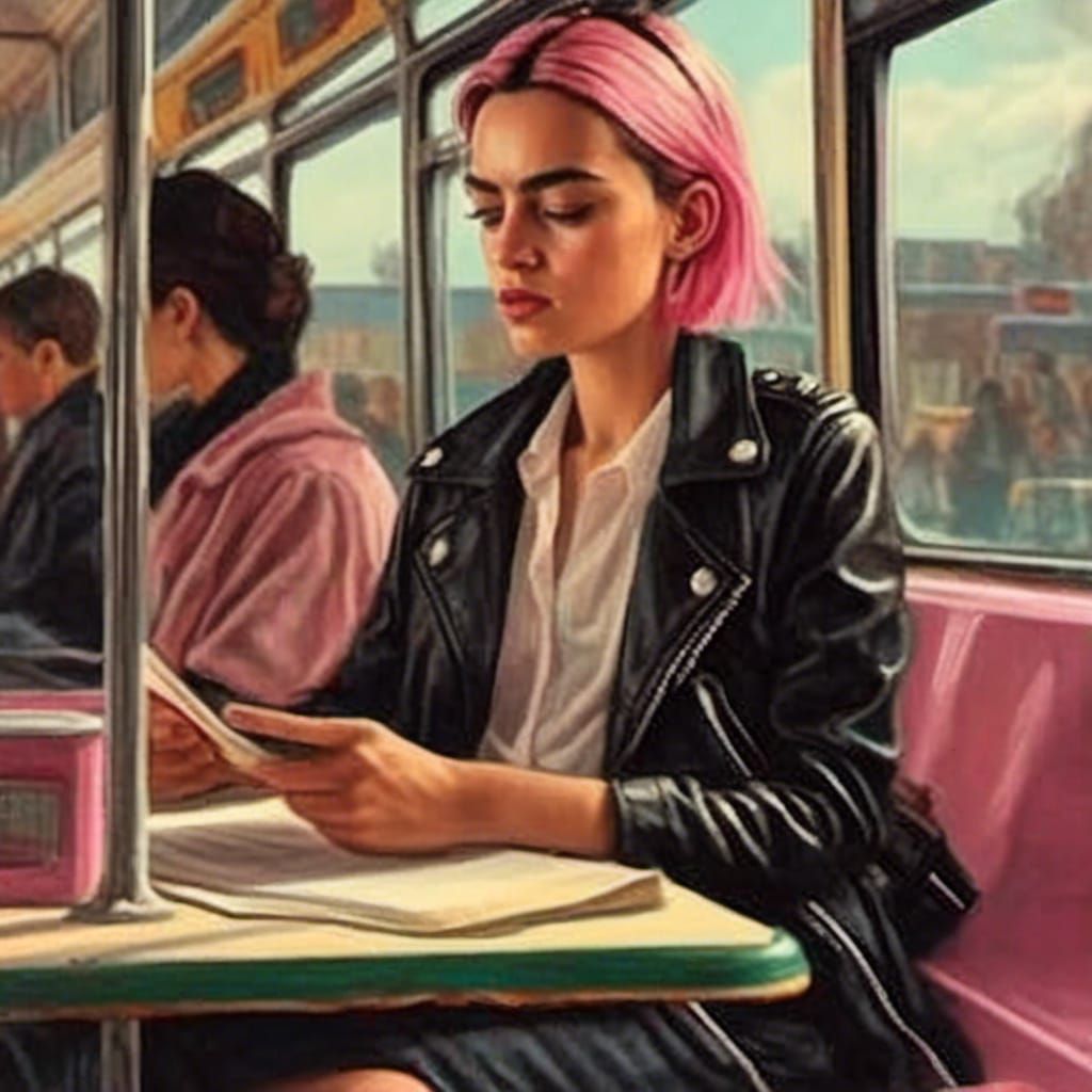 Maeve studying - AI Generated Artwork - NightCafe Creator