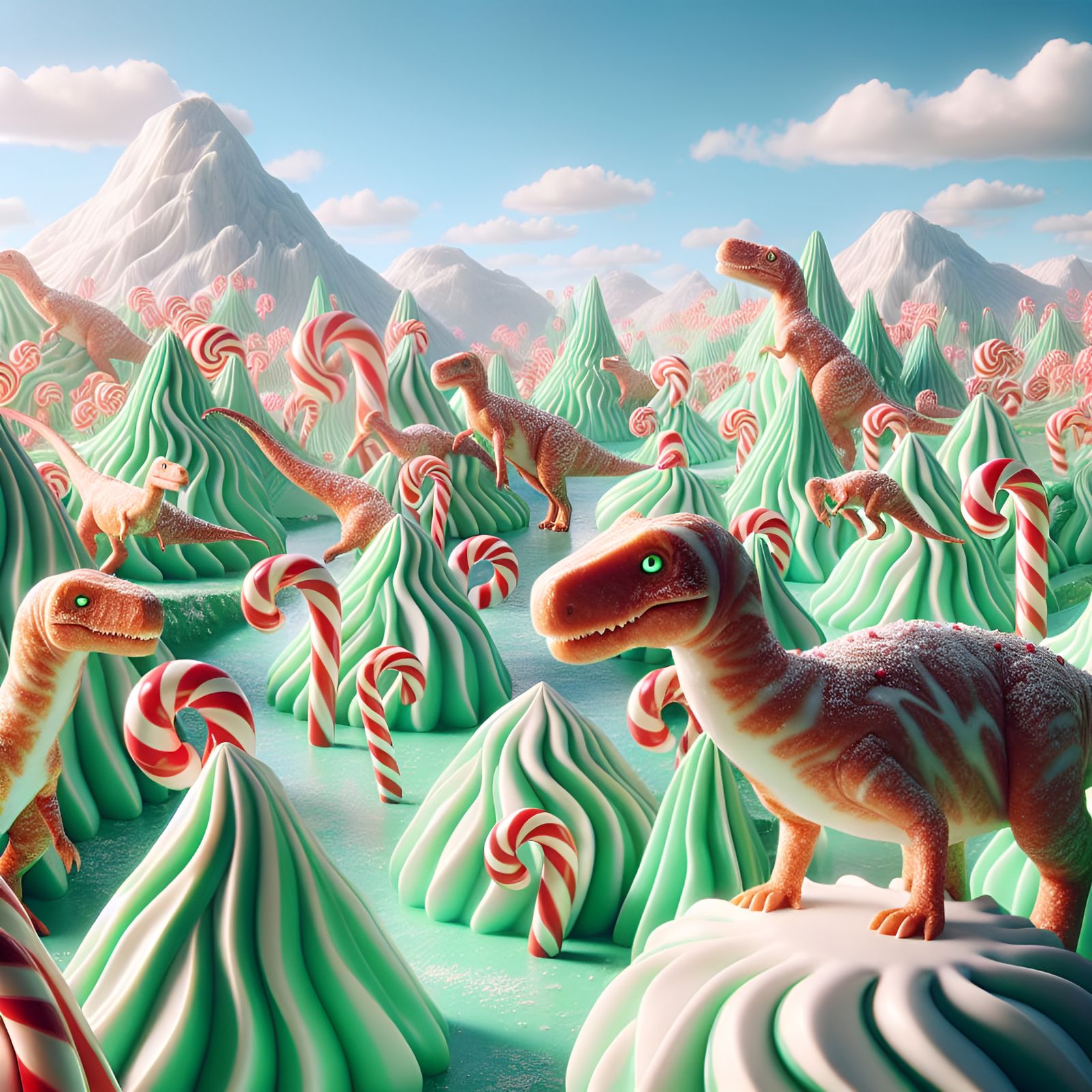 Prehistoric Peppermint - AI Generated Artwork - NightCafe Creator