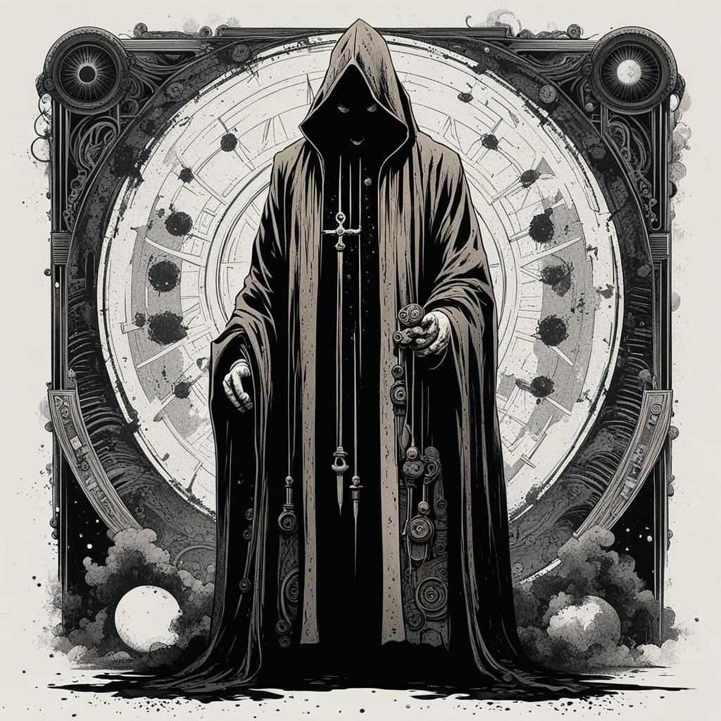 Robed Wizard/Cultist - AI Generated Artwork - NightCafe Creator