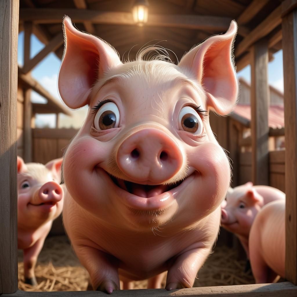 Farm Life ~ This little piggy went ... Wee, wee, wee, all the way home ...