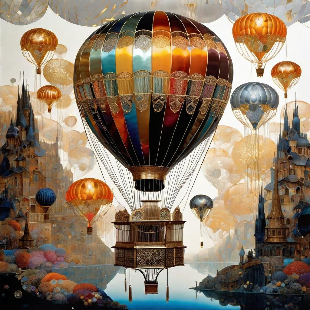 Hot Air Balloons - AI Generated Artwork - NightCafe Creator