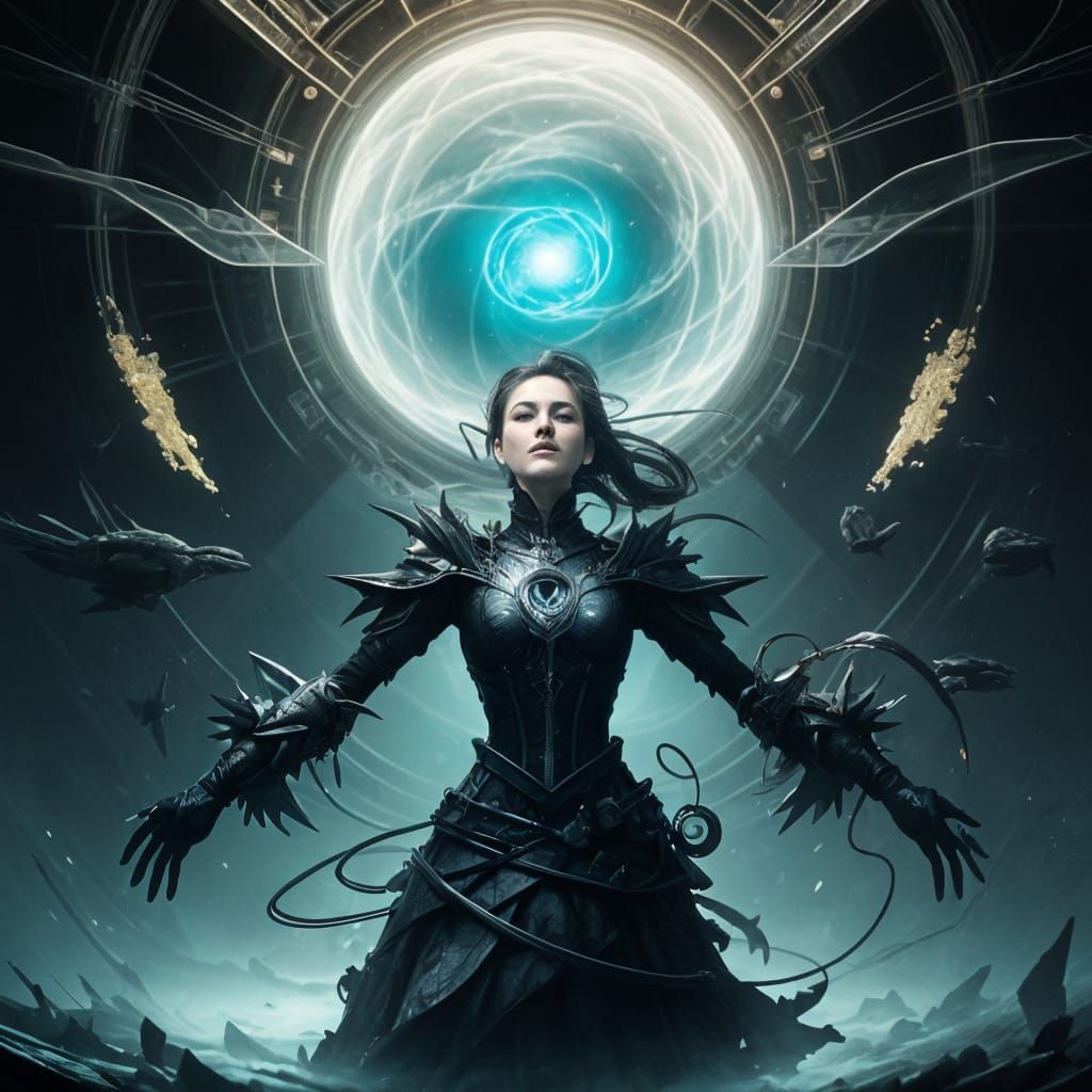 Defender of the eye of Matrix - Cyberpunk Architect of Inter...