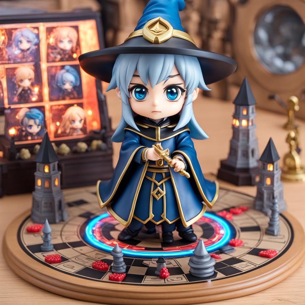 Chibi Wizard Figure - AI Generated Artwork - NightCafe Creator