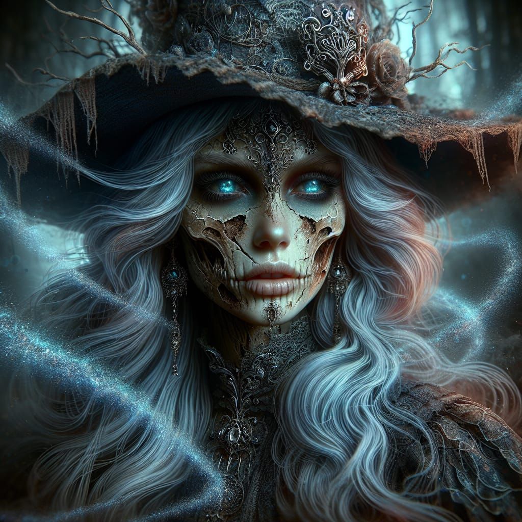 Decaying Witch - AI Generated Artwork - NightCafe Creator