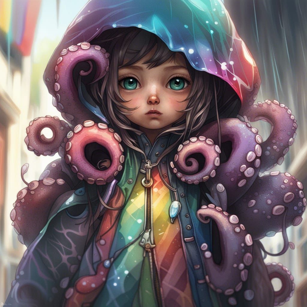 Lady Octopus - AI Generated Artwork - NightCafe Creator