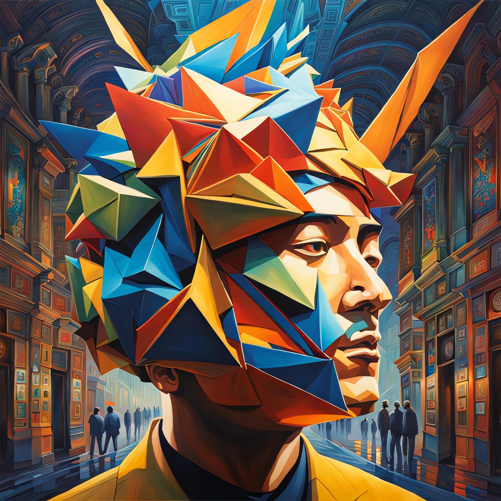 Rapresentation of a busy mind - AI Generated Artwork - NightCafe Creator