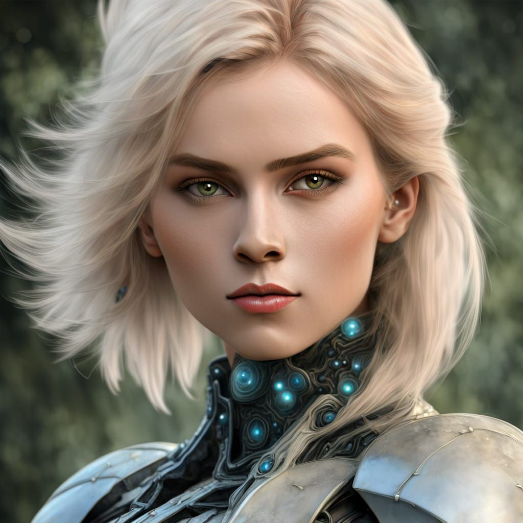 Fractals in Nature: determined-looking (sci-fi:1.2) blonde (female general:1.3)