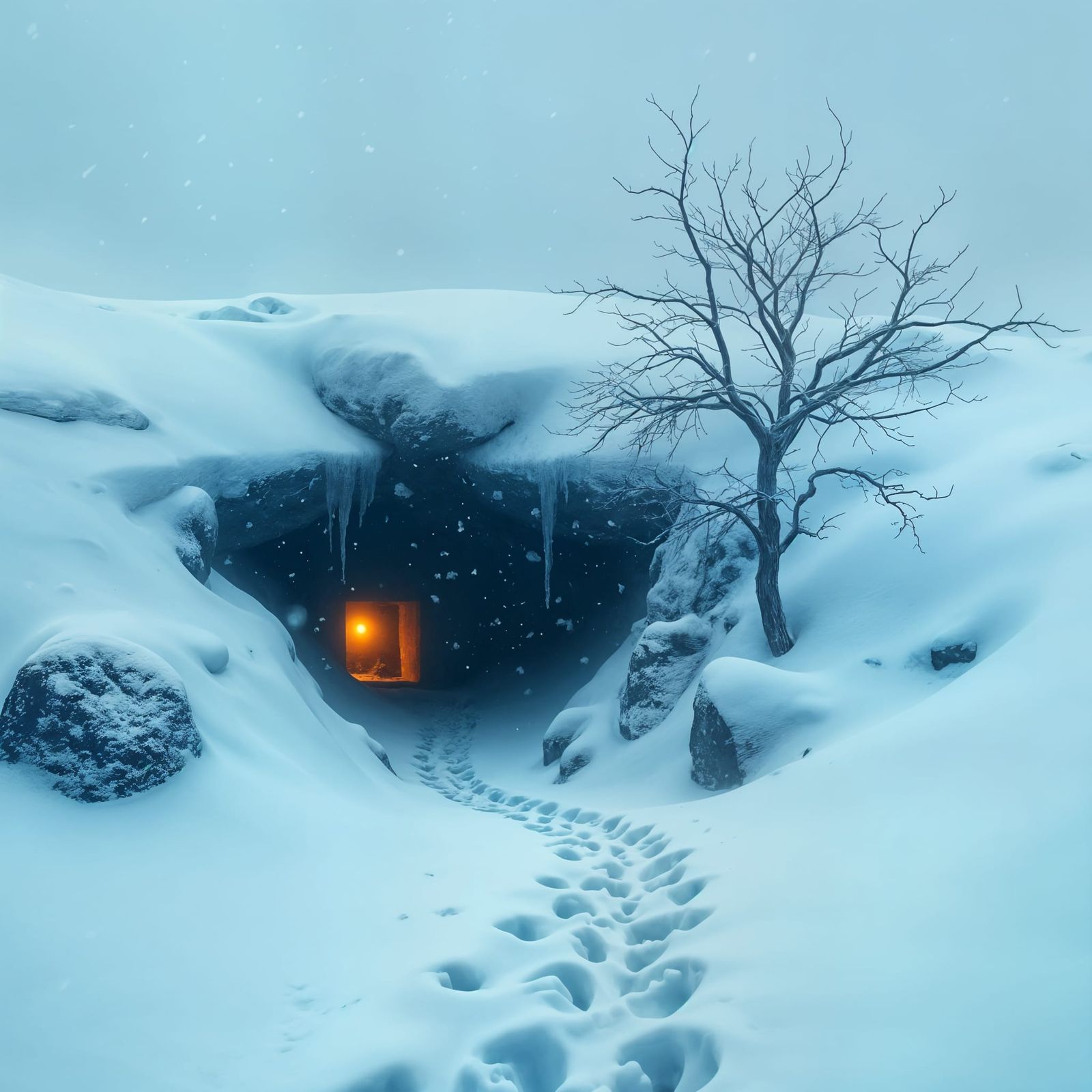 Apocalyptic Underground Bunker. - Cinematic Winter Bunker Sc...