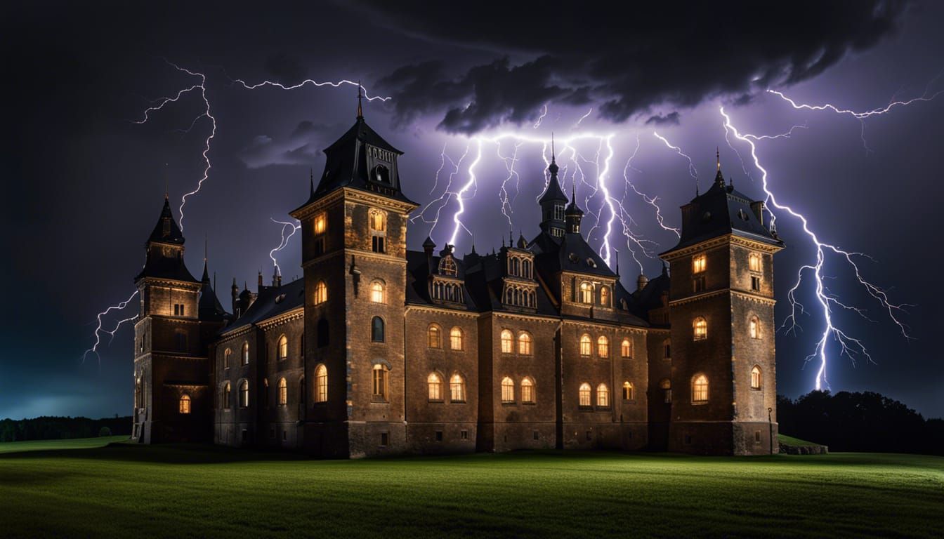 Frankensteins Castle - AI Generated Artwork - NightCafe Creator