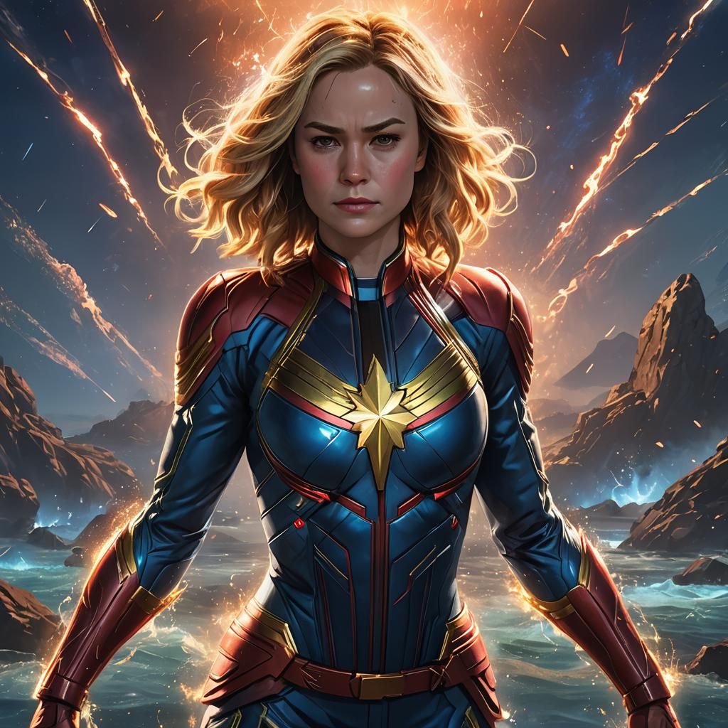 Captain Marvel - AI Generated Artwork - NightCafe Creator