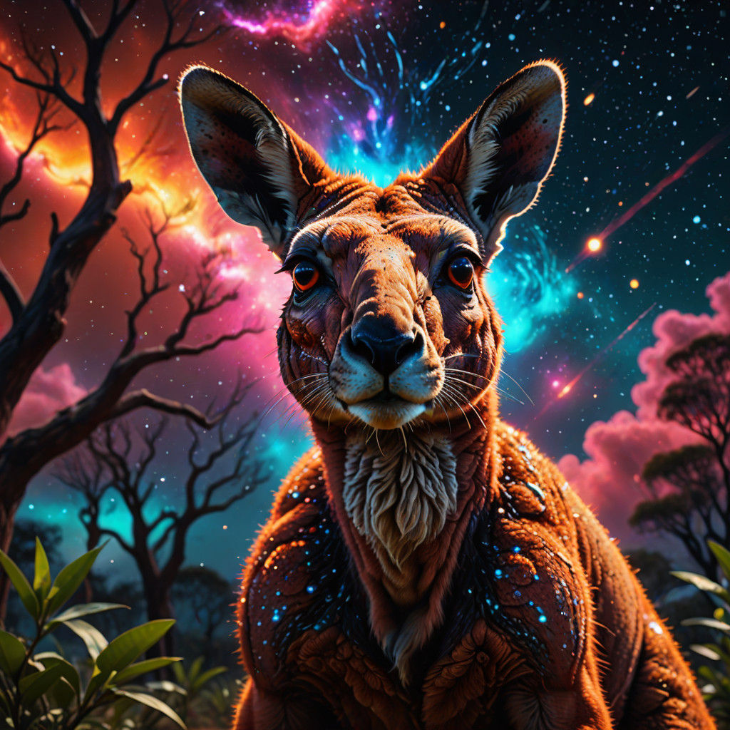 "Lunar Hopper: Echoes of the Outback in the Stars"