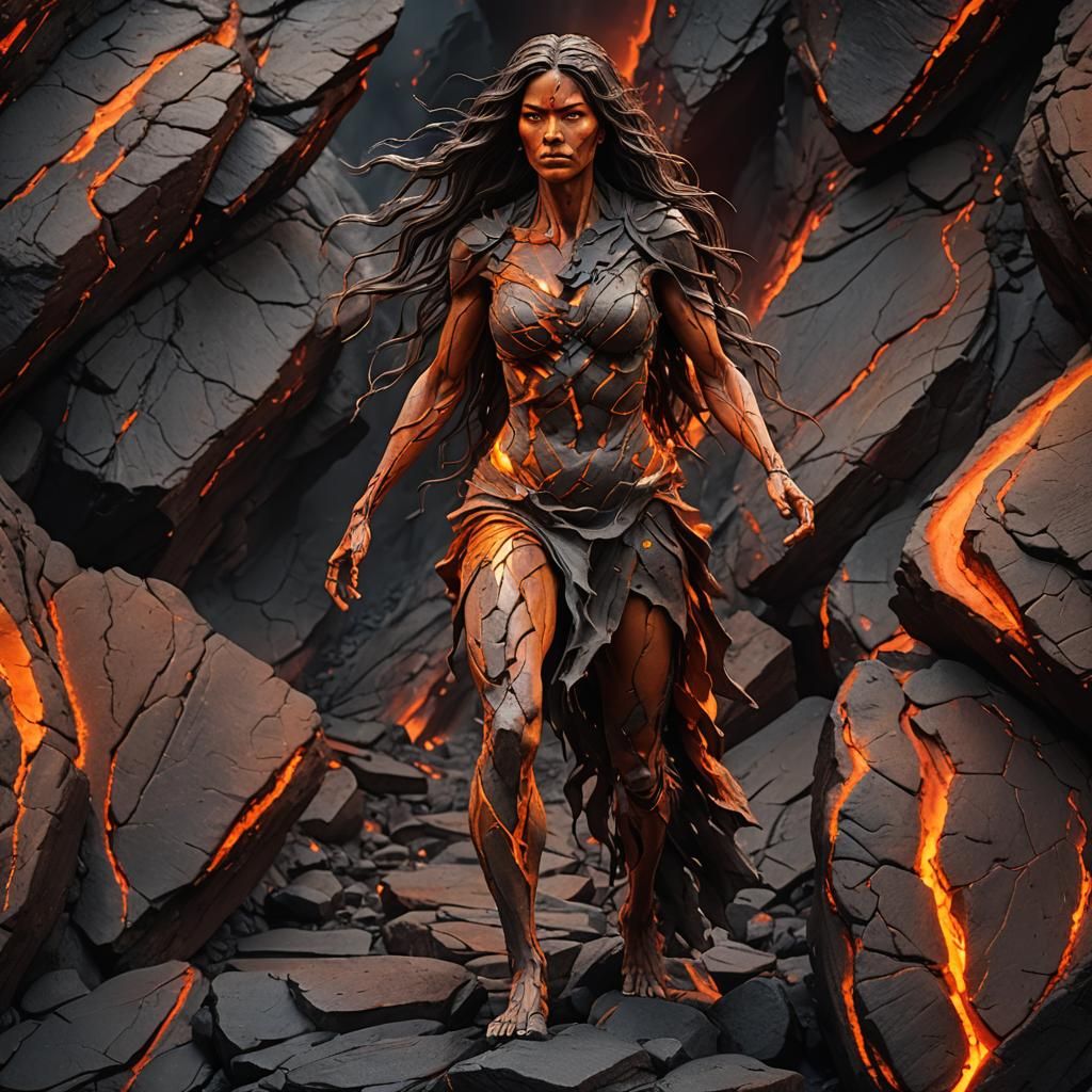 Lava queen - AI Generated Artwork - NightCafe Creator