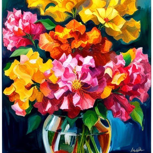 Flowers - AI Generated Artwork - NightCafe Creator