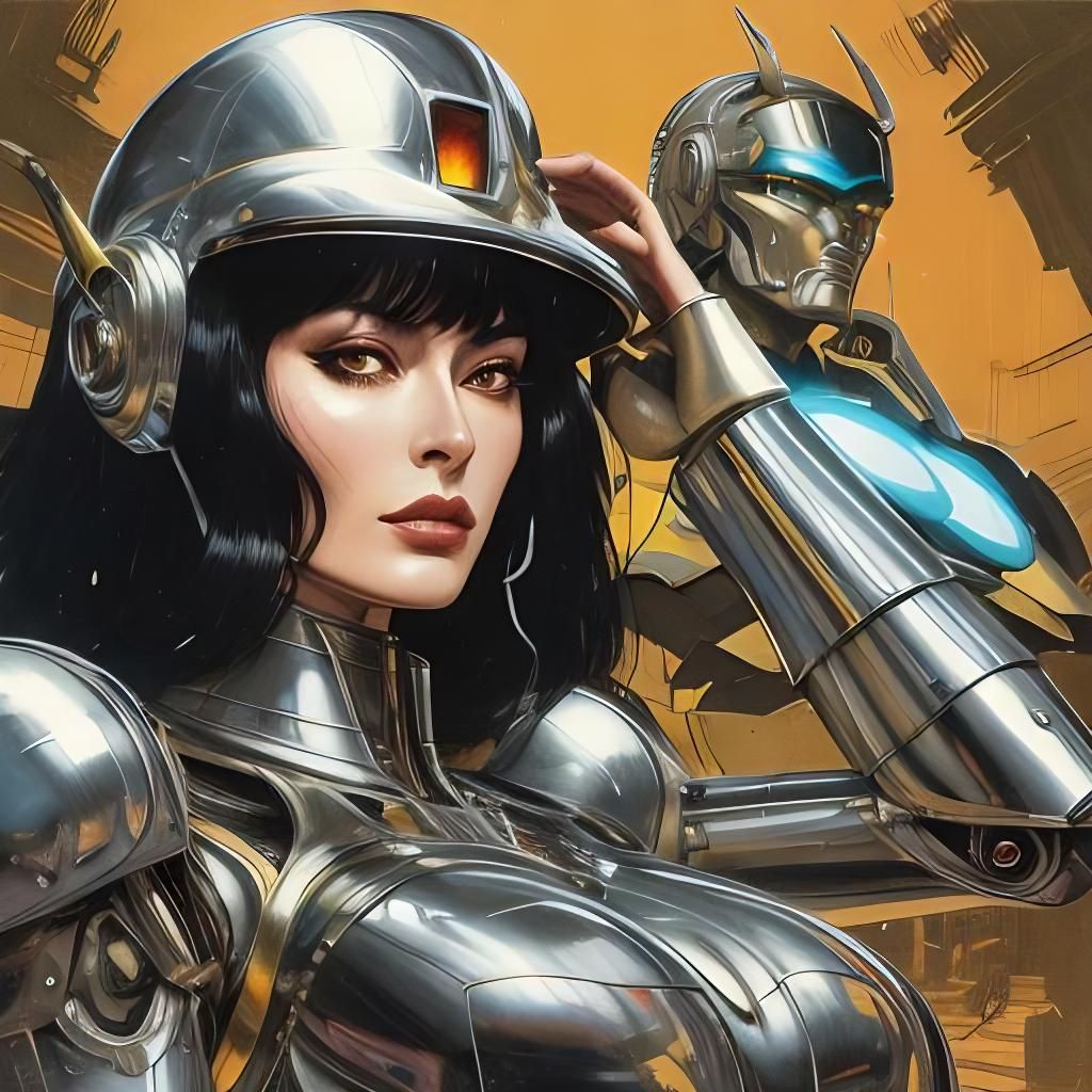 Hajime Sorayama Gynoid 3 - AI Generated Artwork - NightCafe Creator