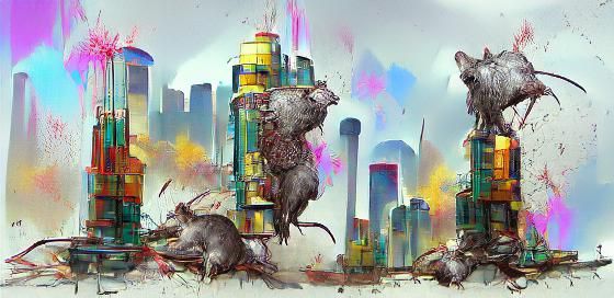 6989 Robotic Rat Graffiti & Murderous Banksy Rodents in a Unparalleled ...