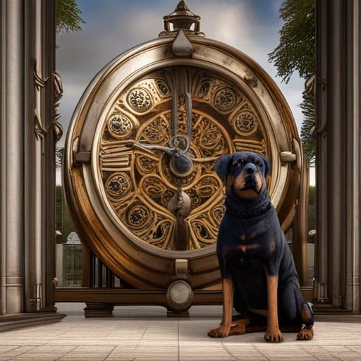 Honor strength and loyalty with a powerful of a Rottweiler, standing ...