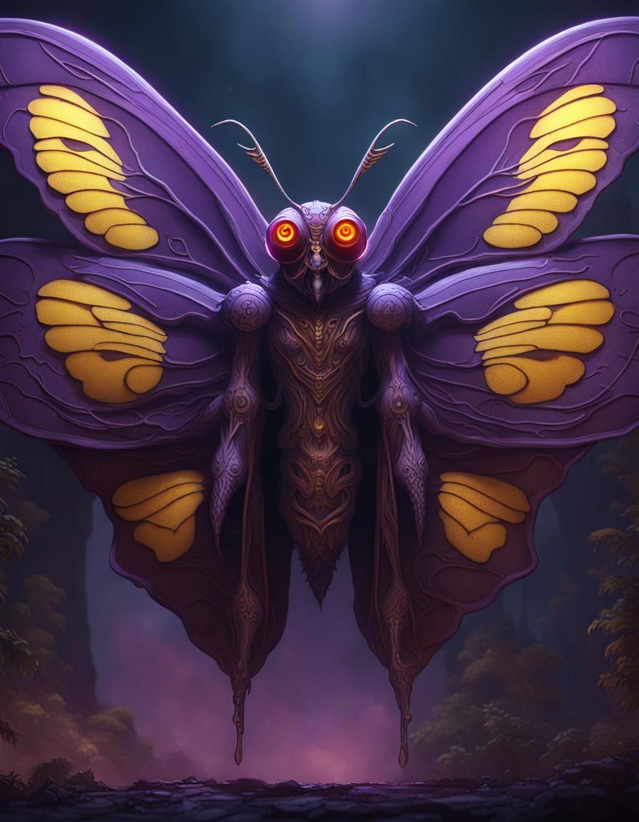 Mothman, - AI Generated Artwork - NightCafe Creator