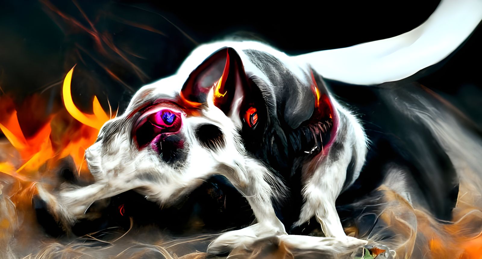 Demon Dog - AI Generated Artwork - NightCafe Creator