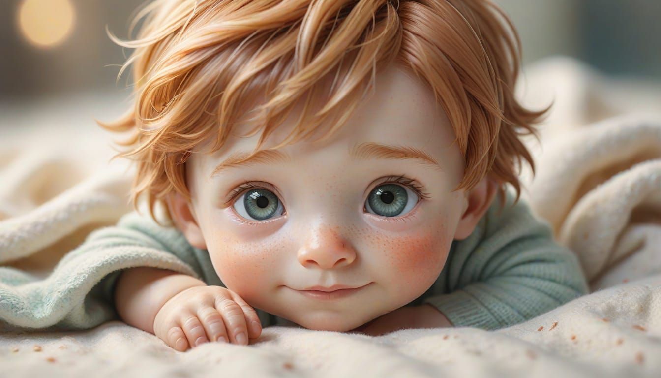 Ron Weasley as a baby - Whimsical Baby Ron Weasley Portrait ...