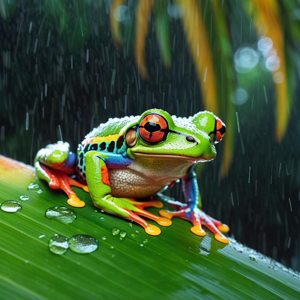 A Tree Frog 3 - AI Generated Artwork - NightCafe Creator