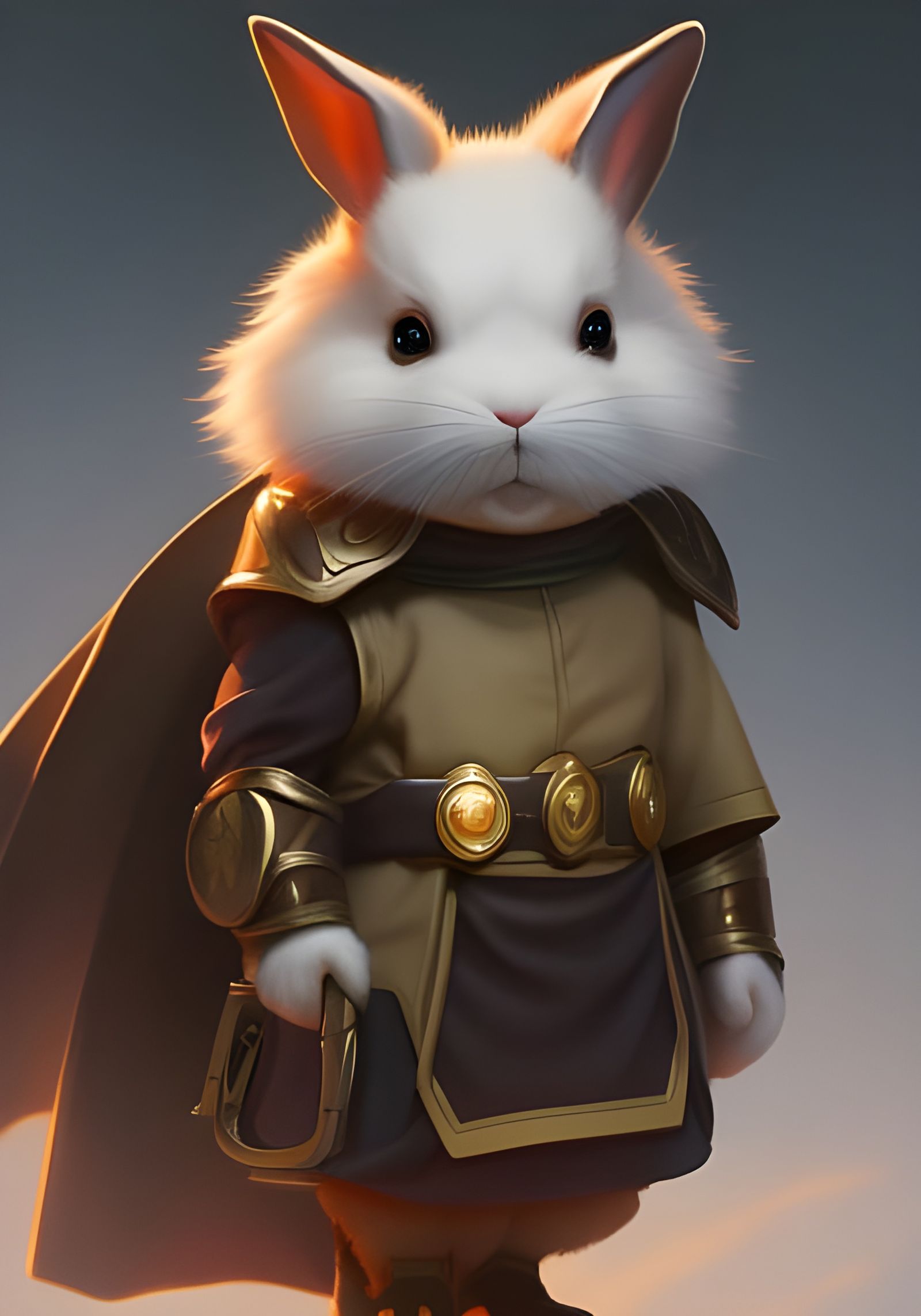 adorable chibi rabbit dressed up as a wizard - AI Generated Artwork ...