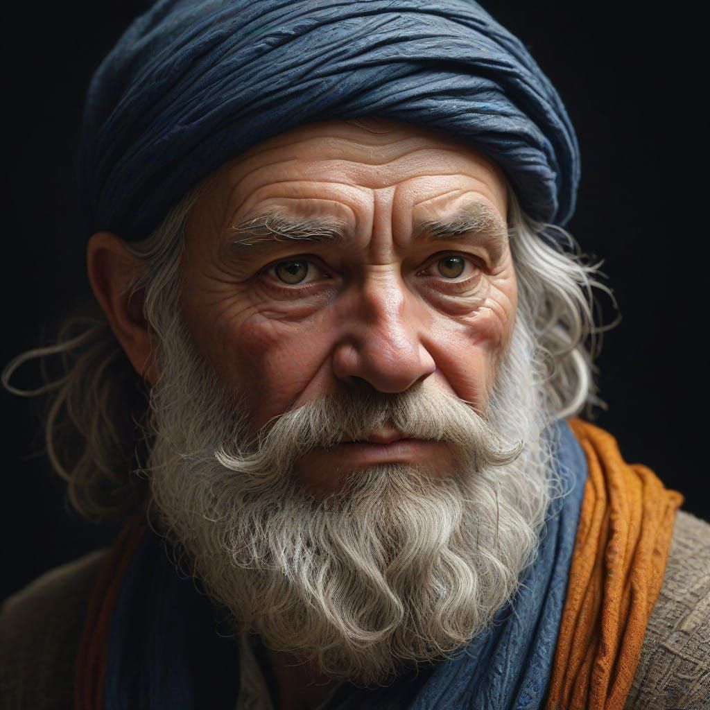 Grizzled Gruff Dwarf Rune Carver - Wisdom Embodied in Ancien...