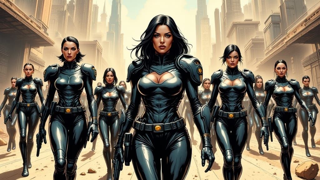 The End Of The Y Chromosome - Futuristic Female Warriors Mar...