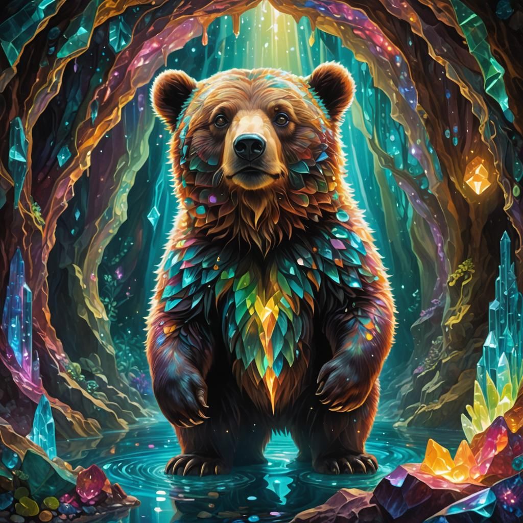 Crystal Bear - AI Generated Artwork - NightCafe Creator
