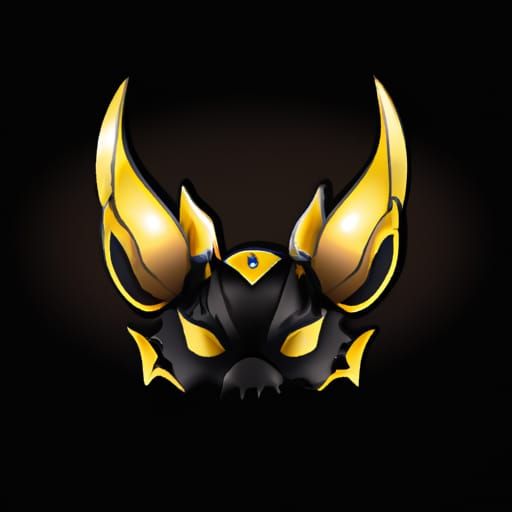 black and gold ears alpha demon wolf ava - AI Generated Artwork ...