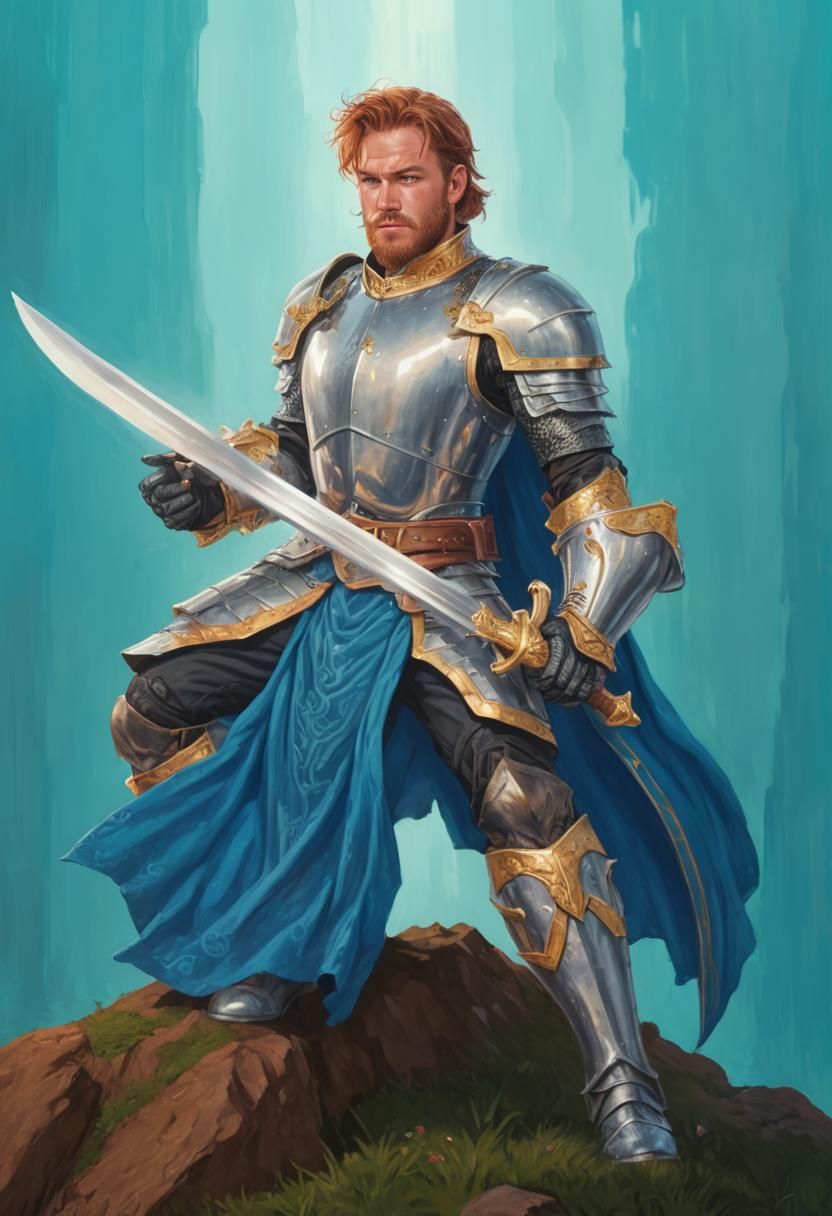 Sir Christian Commanding Knight - AI Generated Artwork - NightCafe Creator
