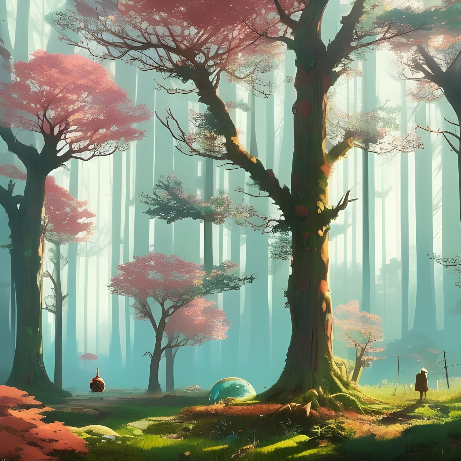 Charming Forest - AI Generated Artwork - NightCafe Creator