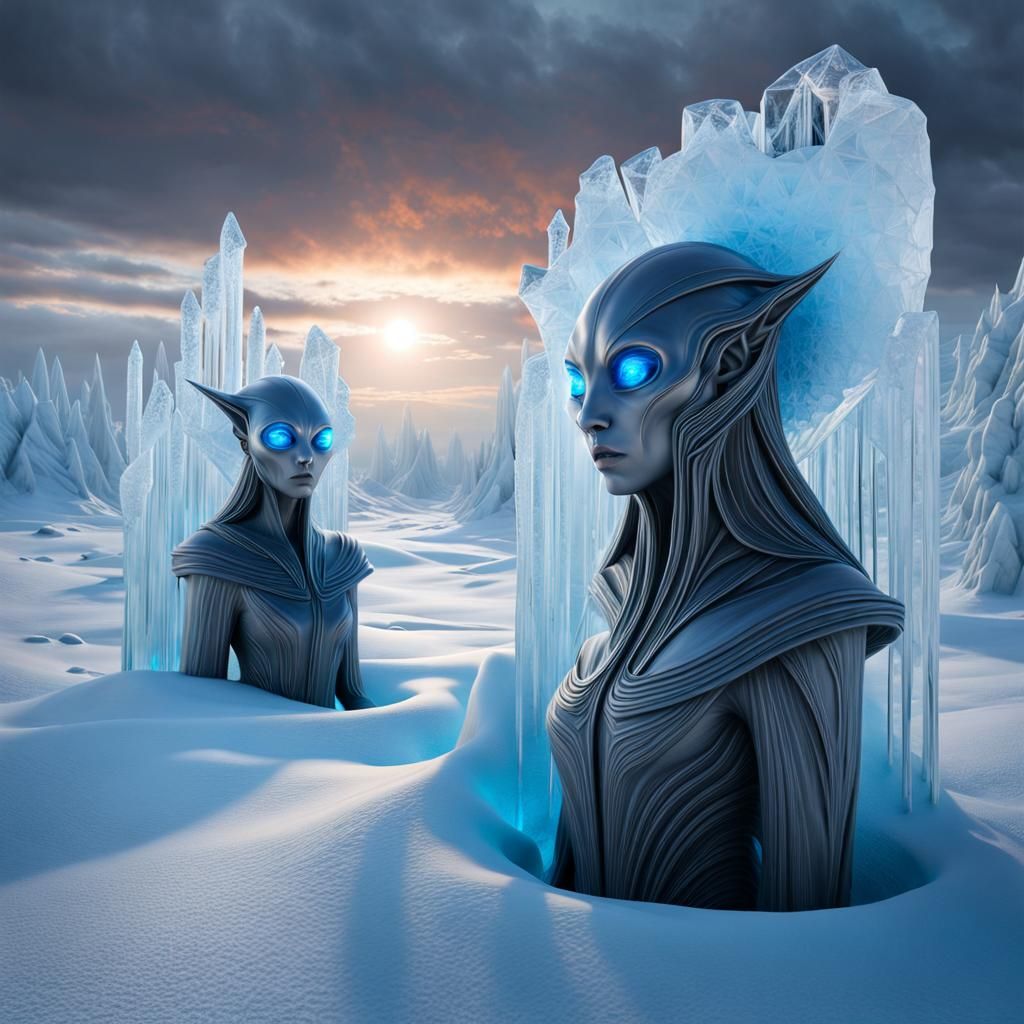 Arctic Alien - AI Generated Artwork - NightCafe Creator