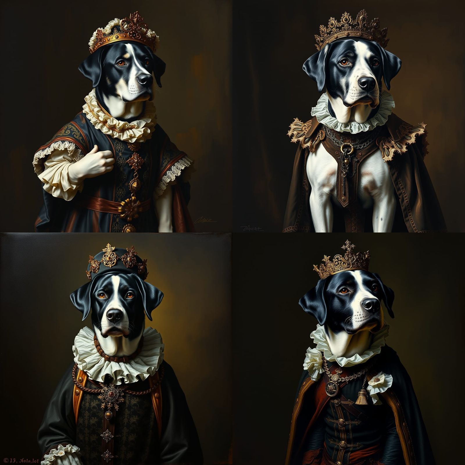 Dutch Masterpiece of a Rogue Labrador - AI Art