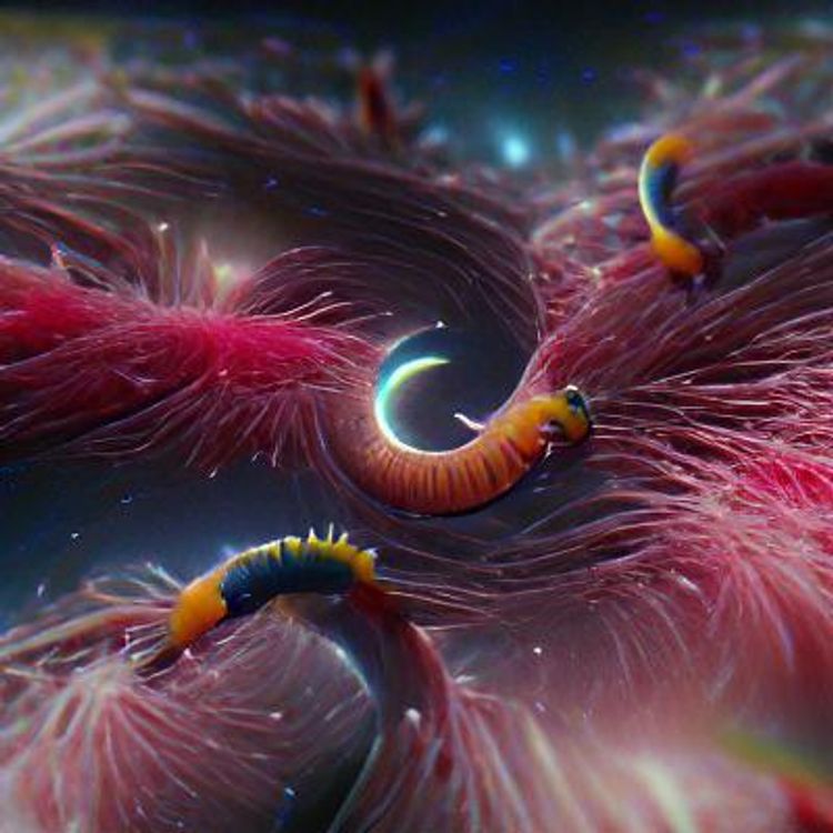 Cosmic Worms - AI Generated Artwork - NightCafe Creator